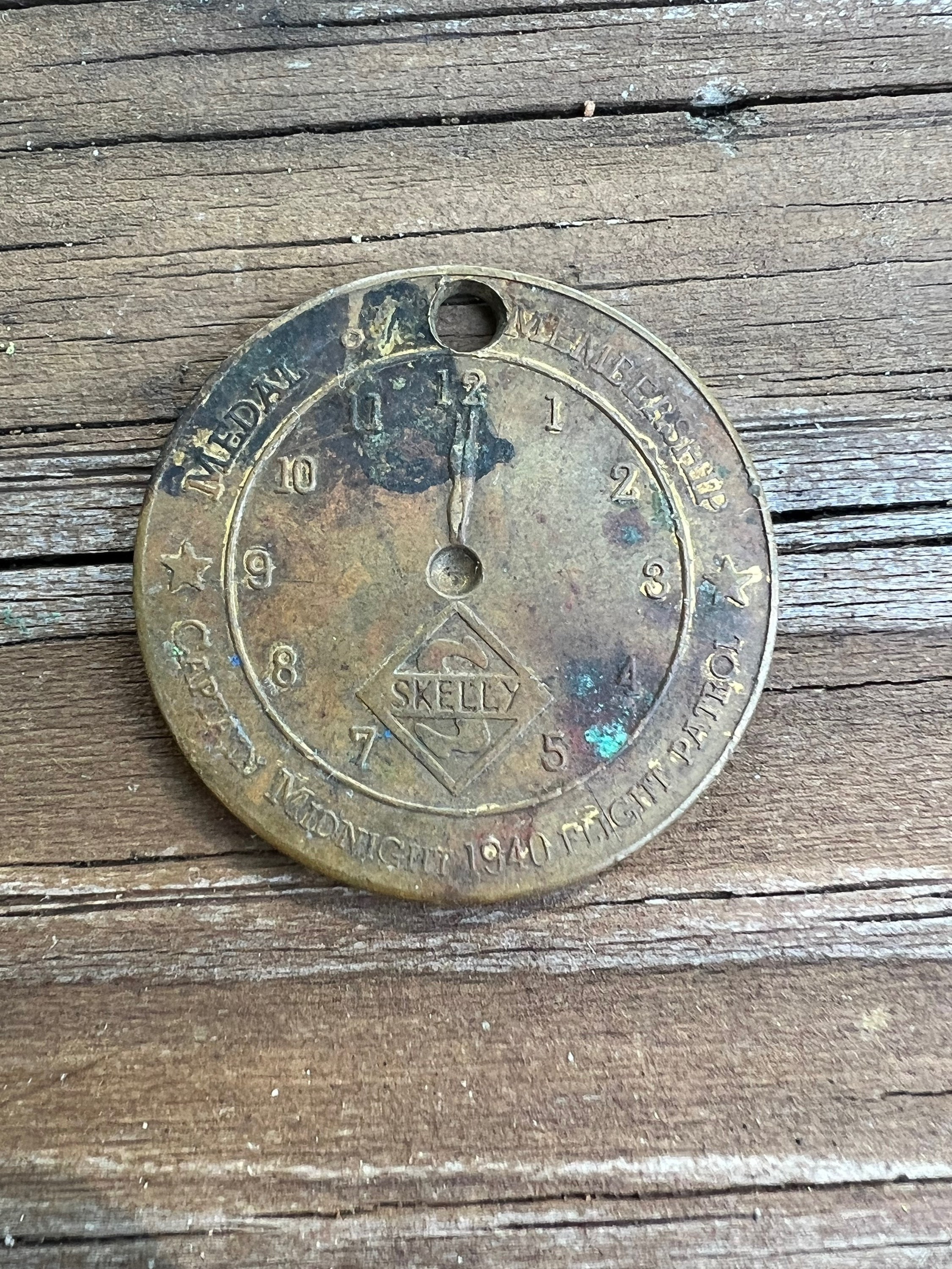 1940 Captain Midnight Decoder. Radio Show Premium Skelly Oil Token ...