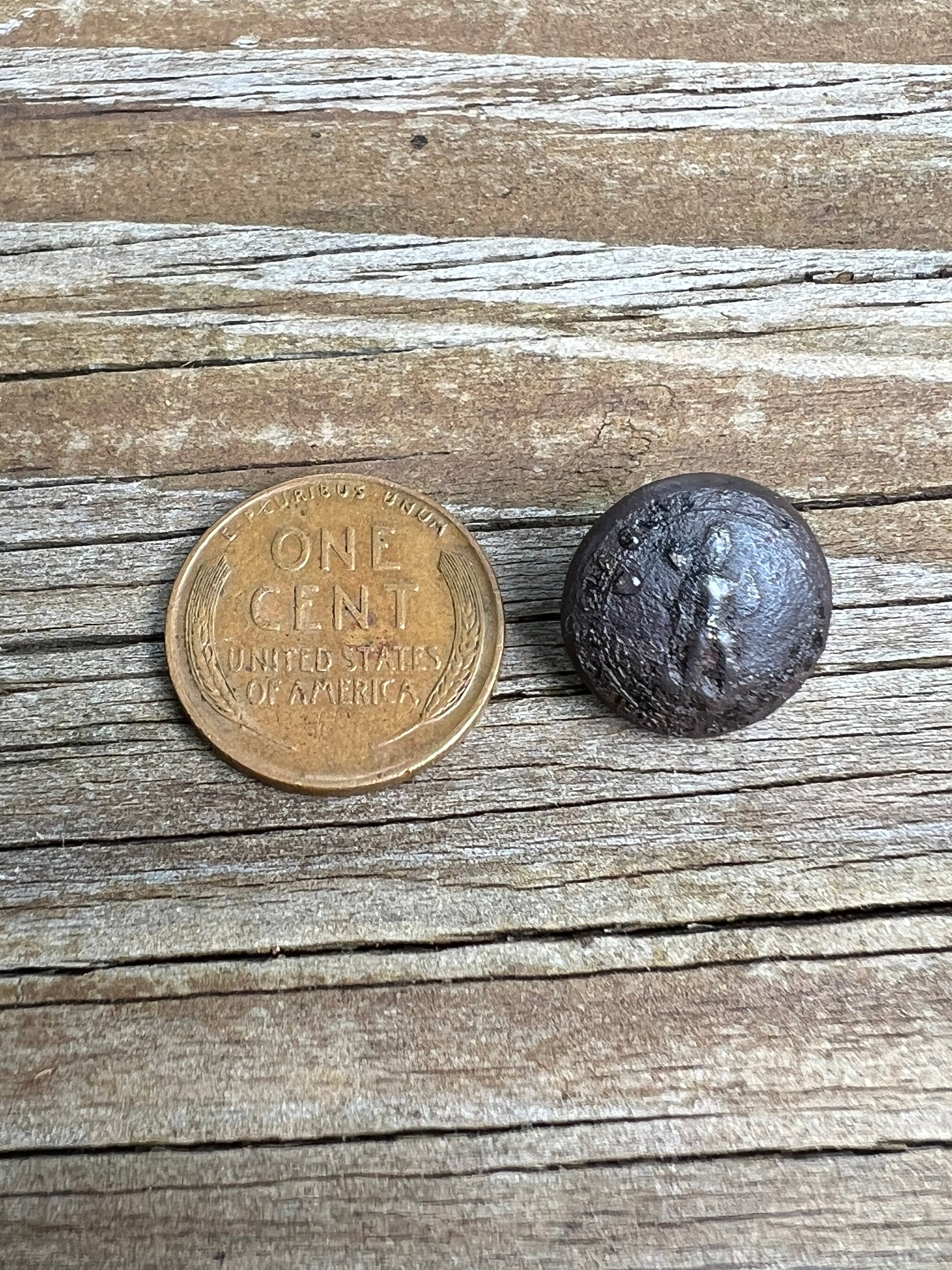 1860s Virginia State Seal Confederate Military Cuff Button Dug Near ...