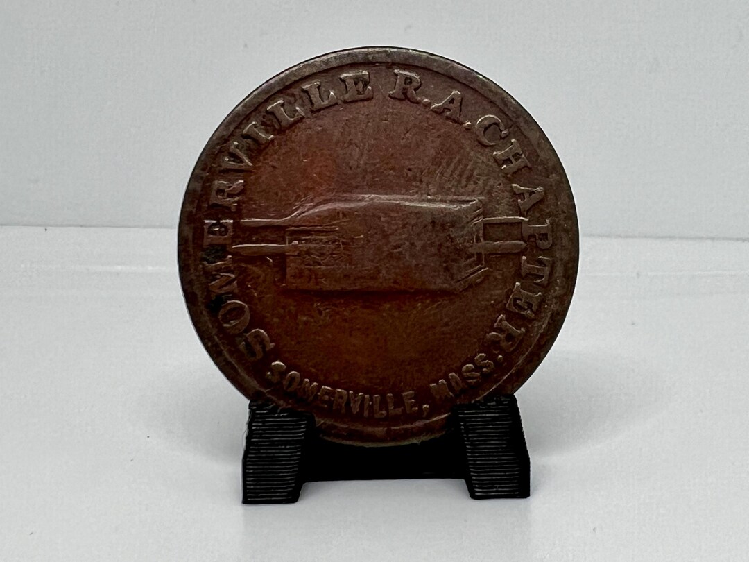 1800s Masonic Penny - Somerville R. A. Chapter, Massachusetts ...