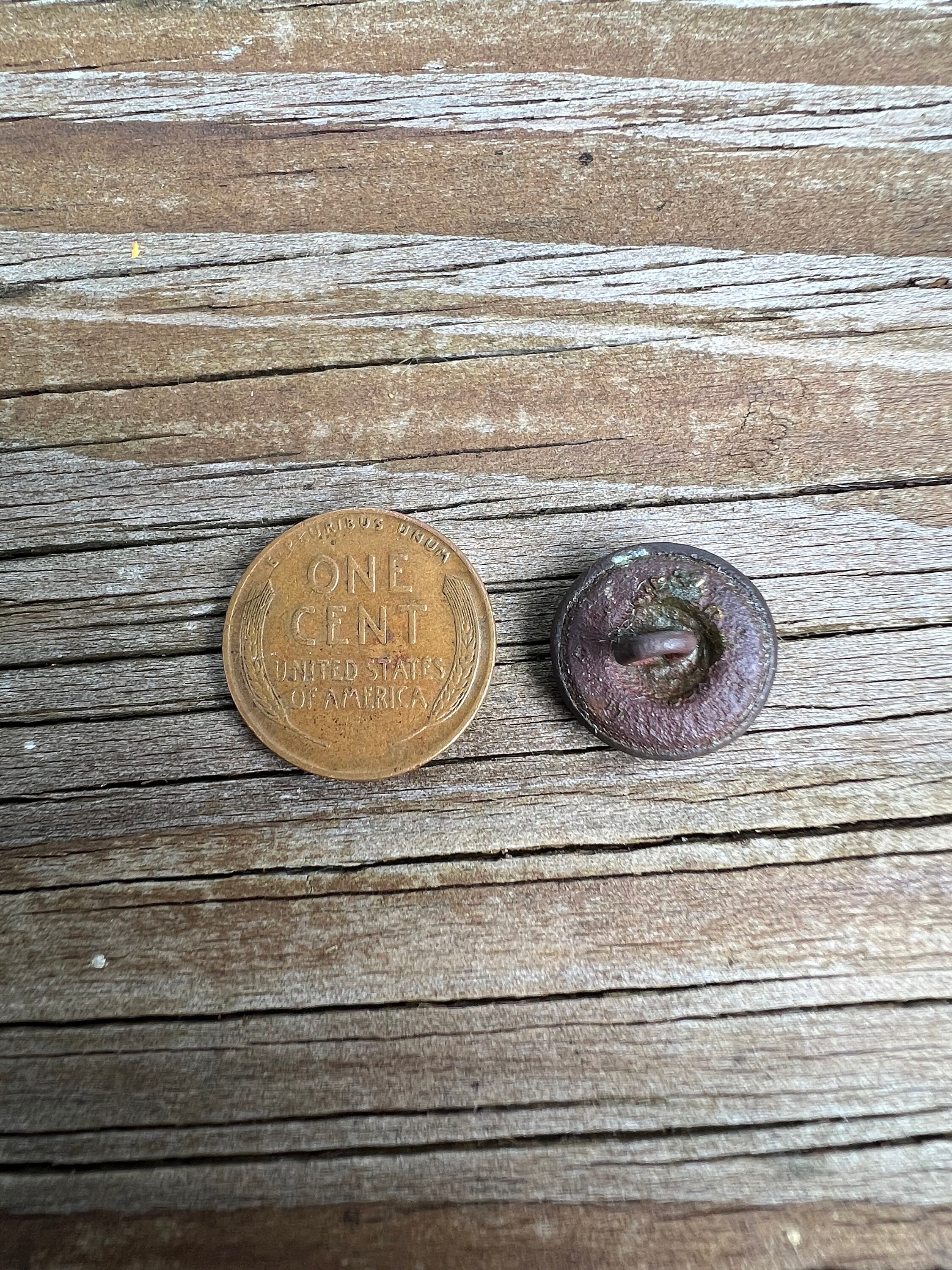1860s Virginia State Seal Confederate Military Cuff Button Dug Near ...