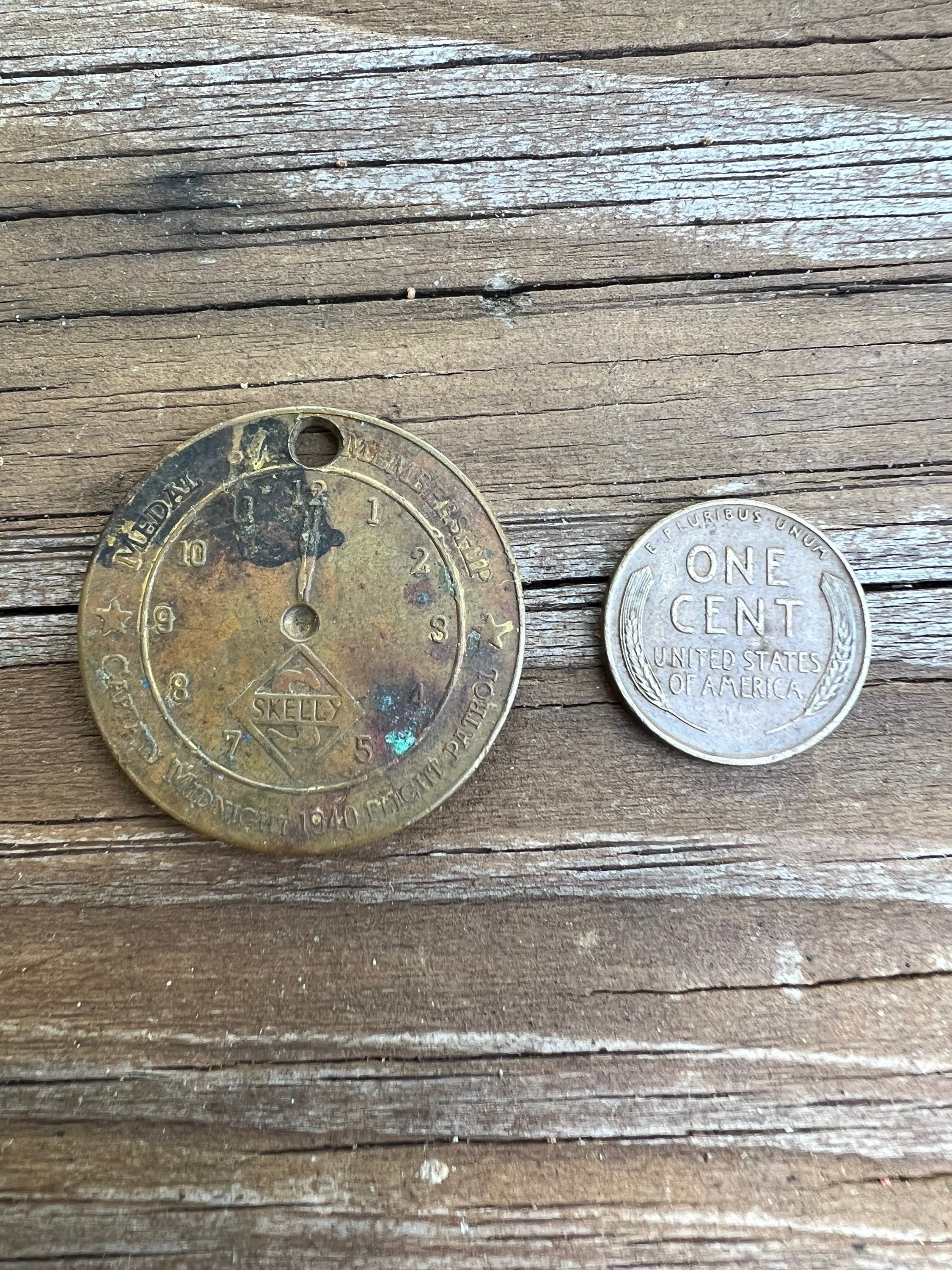 1940 Captain Midnight Decoder. Radio Show Premium Skelly Oil Token ...