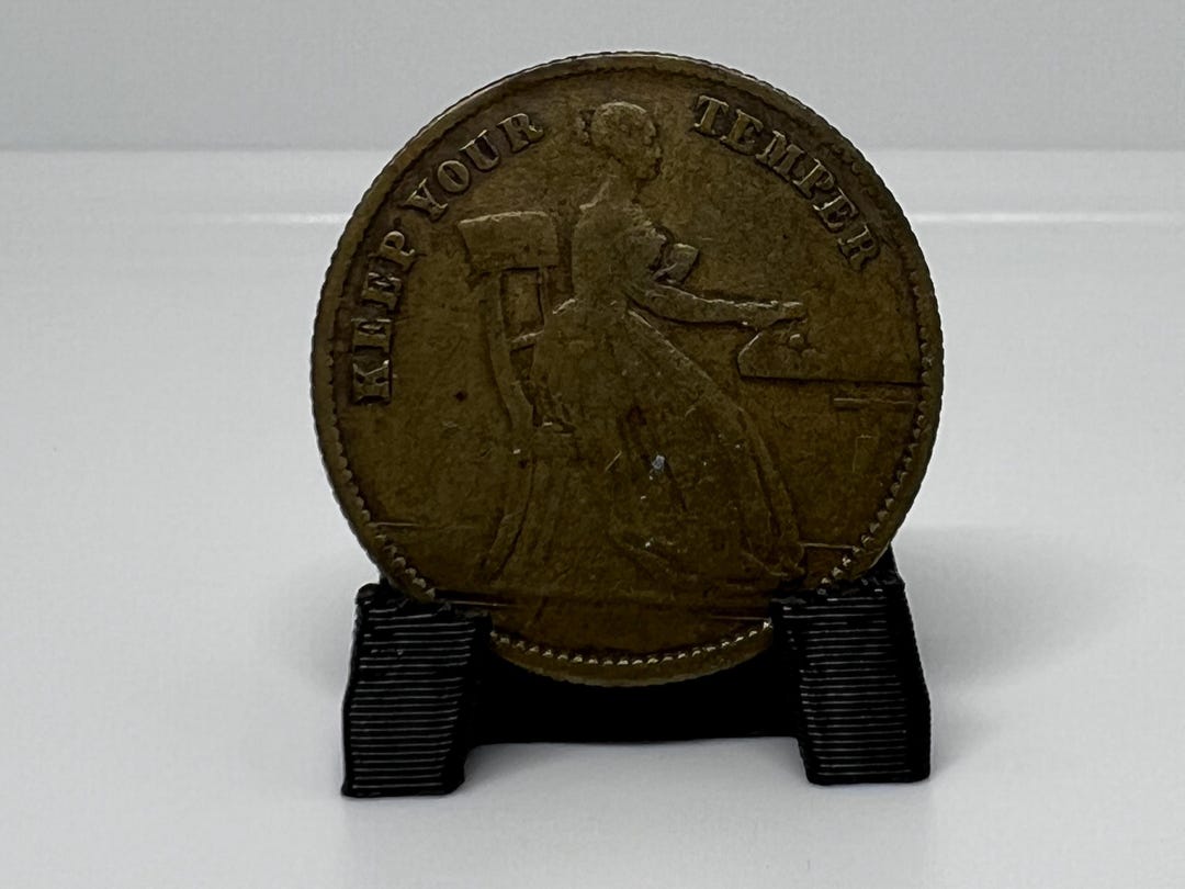 19th Century Victorian Era Whist Game Token - Original/authentic 1800s ...