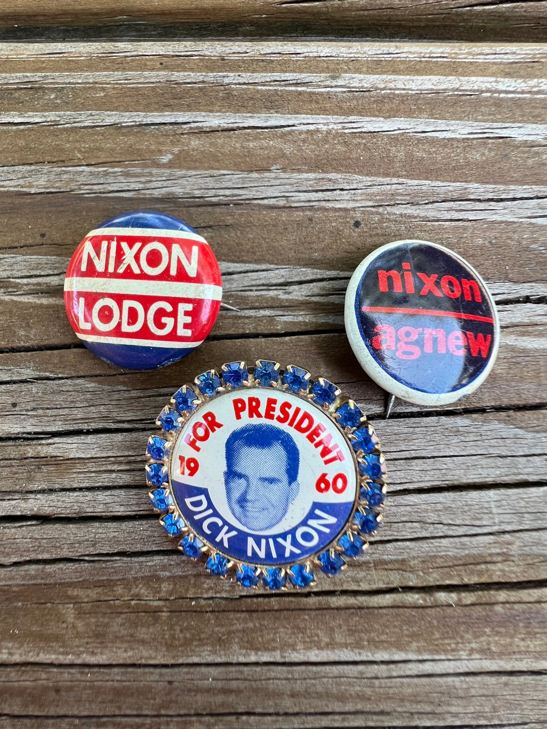 President Richard Nixon Political Pin, Campaign Button Lot - Original ...