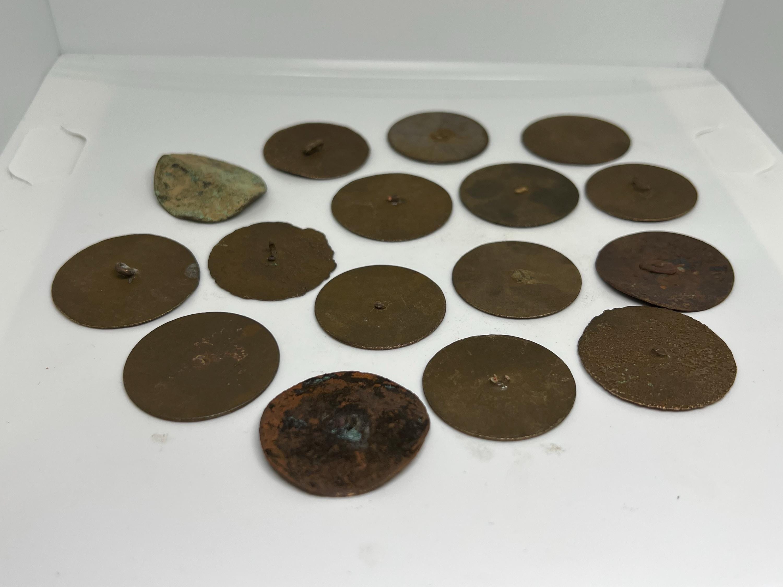 Lot of 1700s Colonial Large, Flat “dandy” Buttons - Etsy