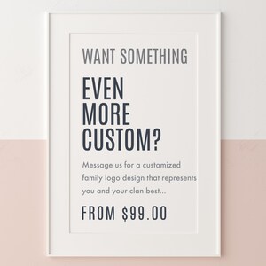 PERSONALIZED Family Logo - Family Motto & Slogan - Etsy