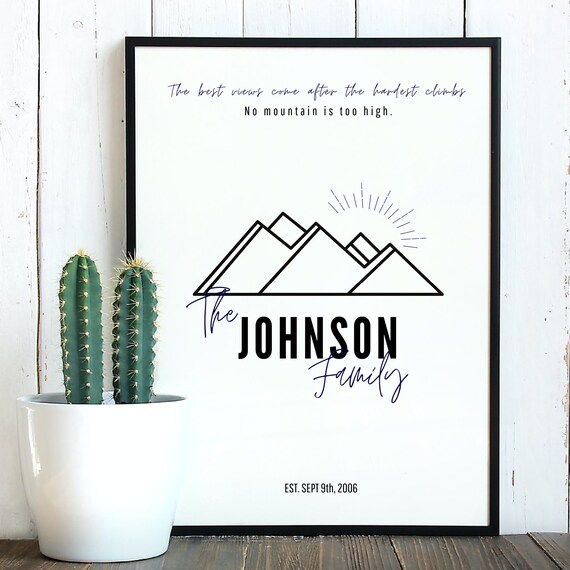 PERSONALIZED Family Logo Family Motto & Slogan | Etsy