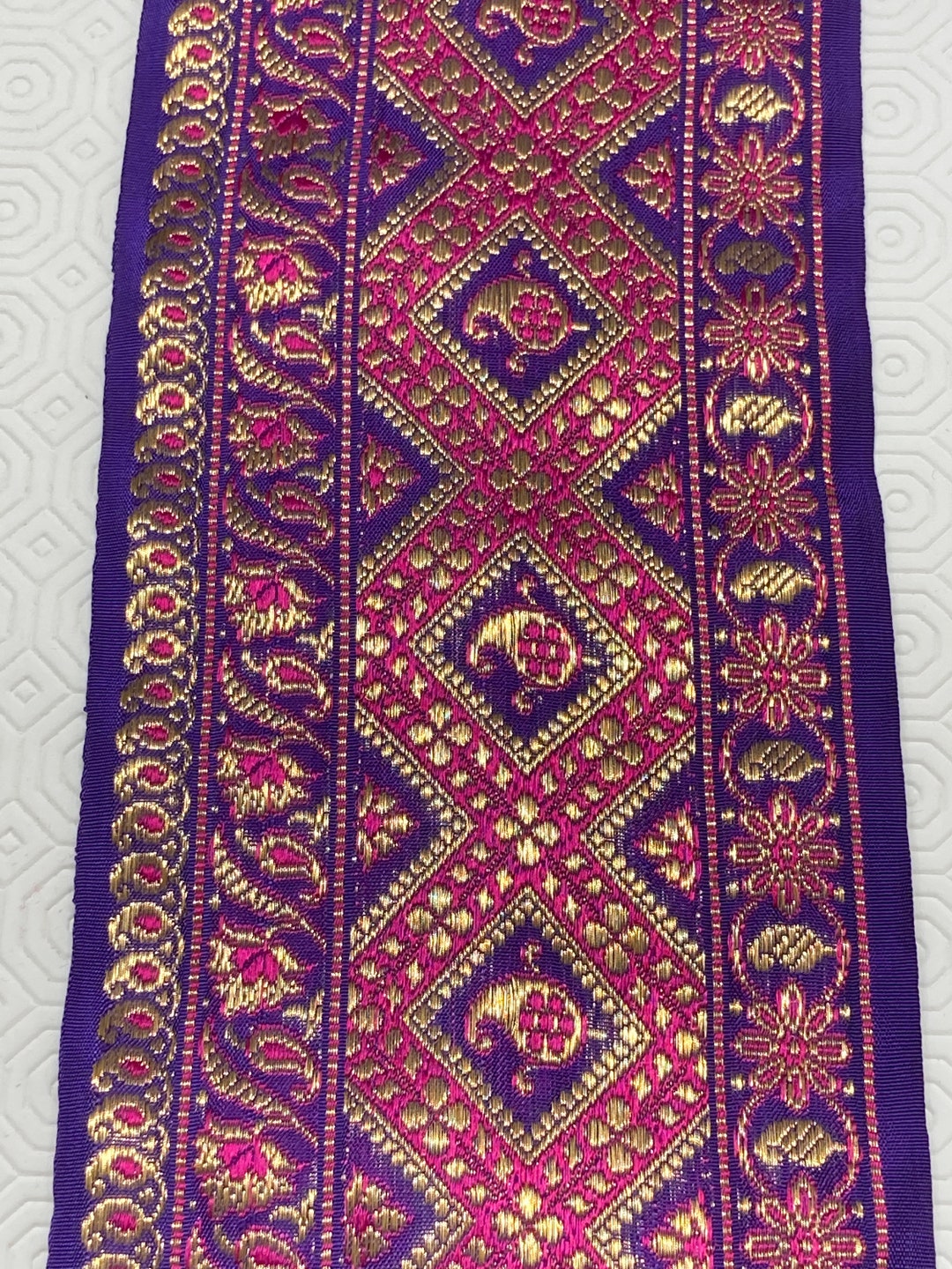 Indian Jacquard Ribbon. Indian Trimmings. Sari Edging. Indian Ribbon ...