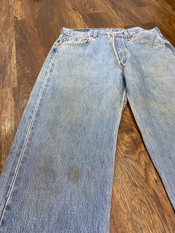 rare levi's painted design 501 levis 90s - Gem