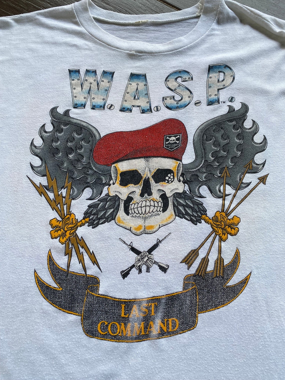 Vintage W.A.S.P Last Command Band Metal Hardcore Thrash - Etsy