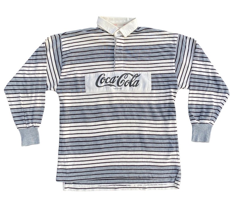 Rare 90s Coca Cola Rugby Shirt Superb Great Condition - Etsy
