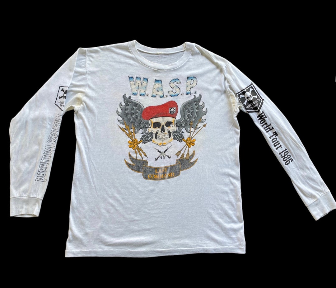 Vintage W.A.S.P Last Command Band Metal Hardcore Thrash - Etsy