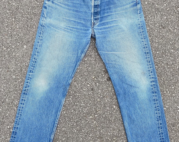 Vintage 80s Levi’s 501 Button Fly 36x30(40x34) 100% Cotton Denim Jeans ...