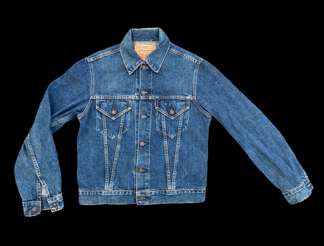 Size 38 Vintage Levi's 557 Big E Trucker Jacket - Etsy Size 38 Vintage Levi's 557 Big E Trucker Jacket - Etsy