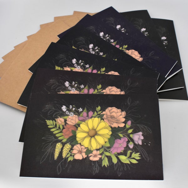 Hand Drawn Notecards - Etsy