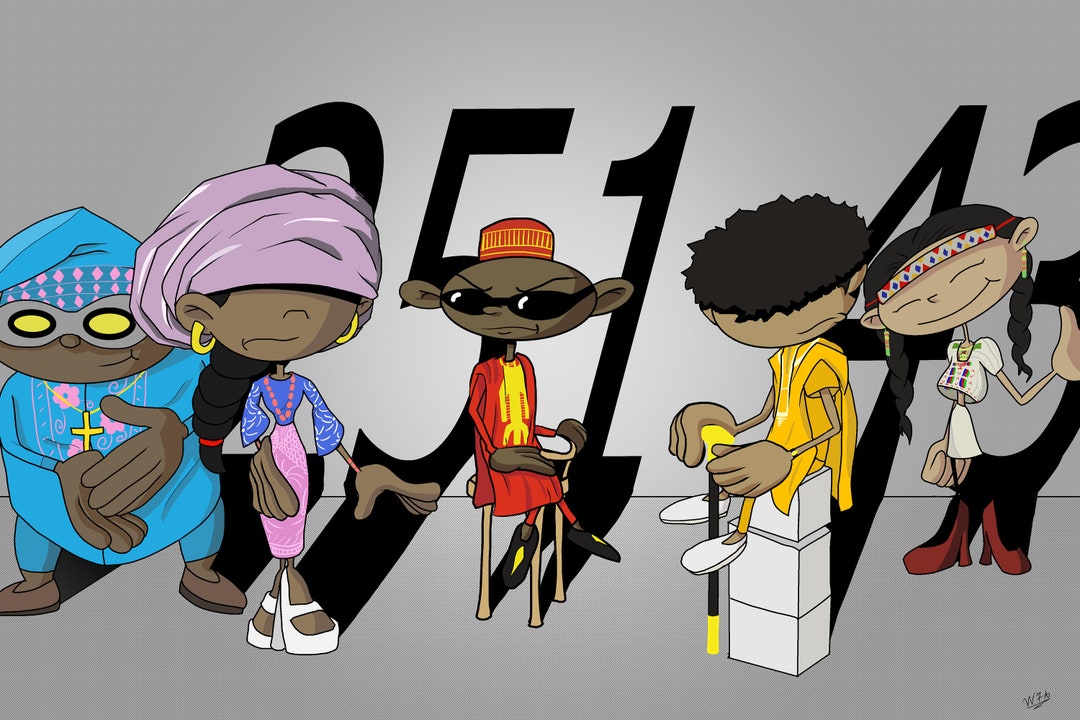Codename: Kids Next Door | KND | Cartoon Network African Digital Print, Afro-inspired - Etsy