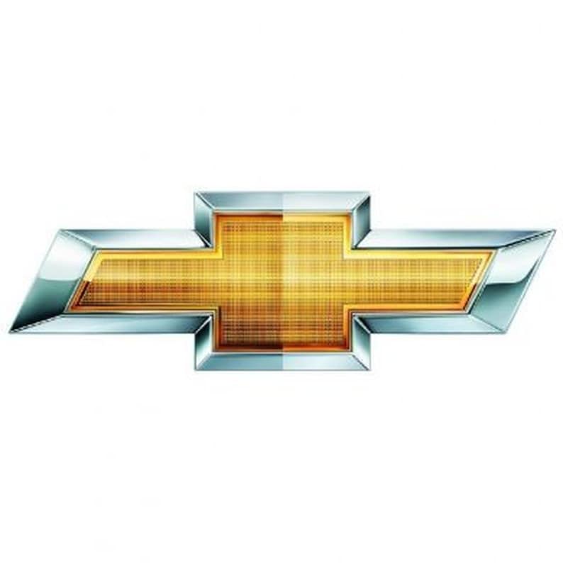 Chevy Gold Bowtie Emblem Metal Sign | Etsy