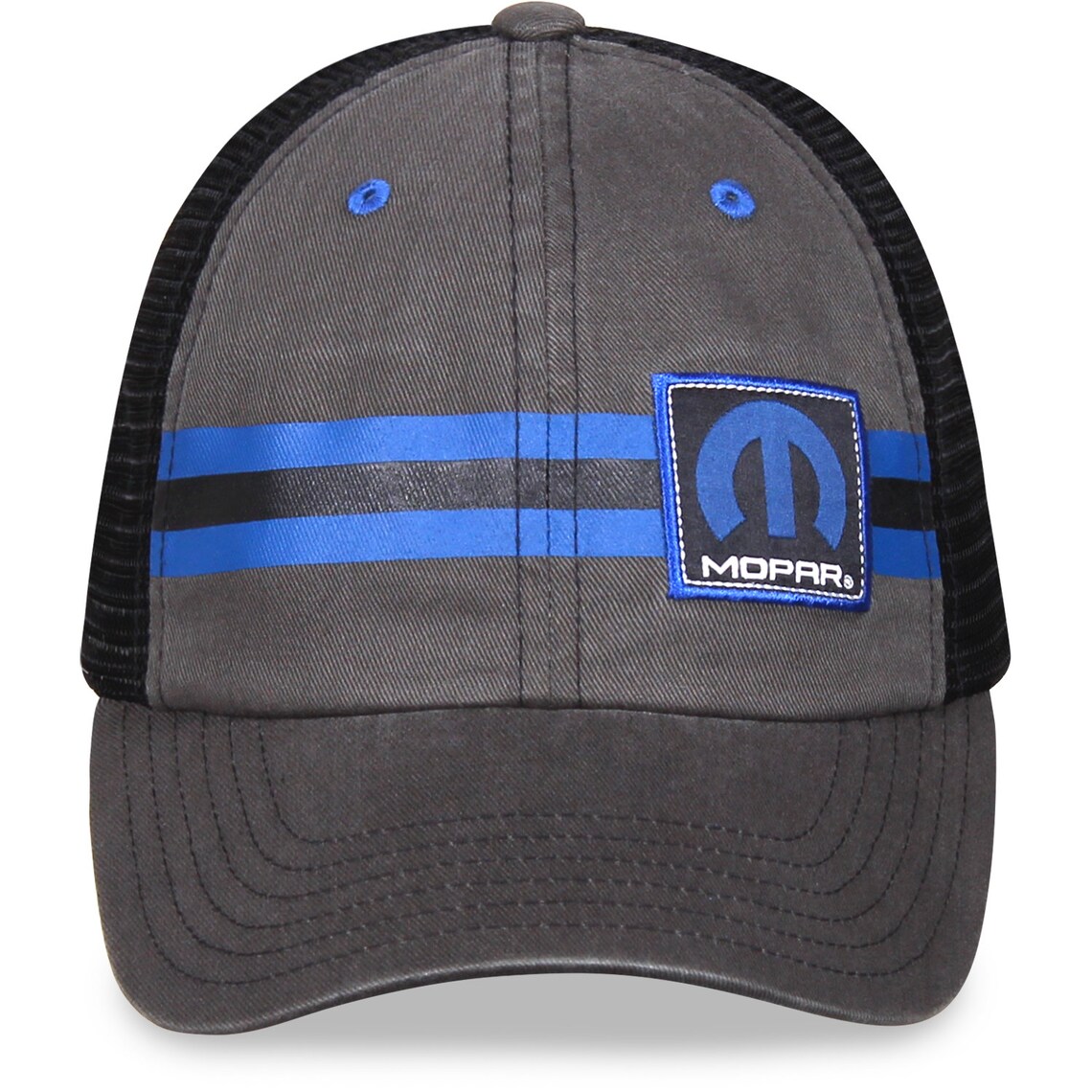 Mopar Striped Gray and Black Mesh Unstructured Hat - Etsy