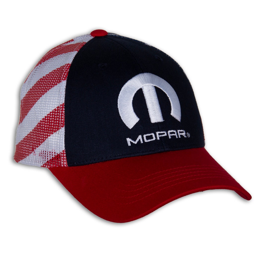 Mopar Red White Blue American Flag Mesh Hat - Etsy