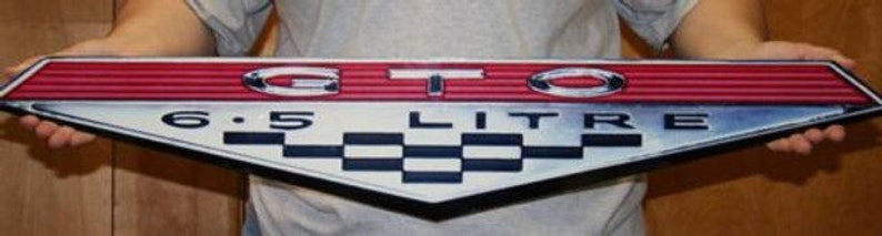 Pontiac GTO 6.5 Litre Rocker Panel Emblem Metal Sign - Etsy