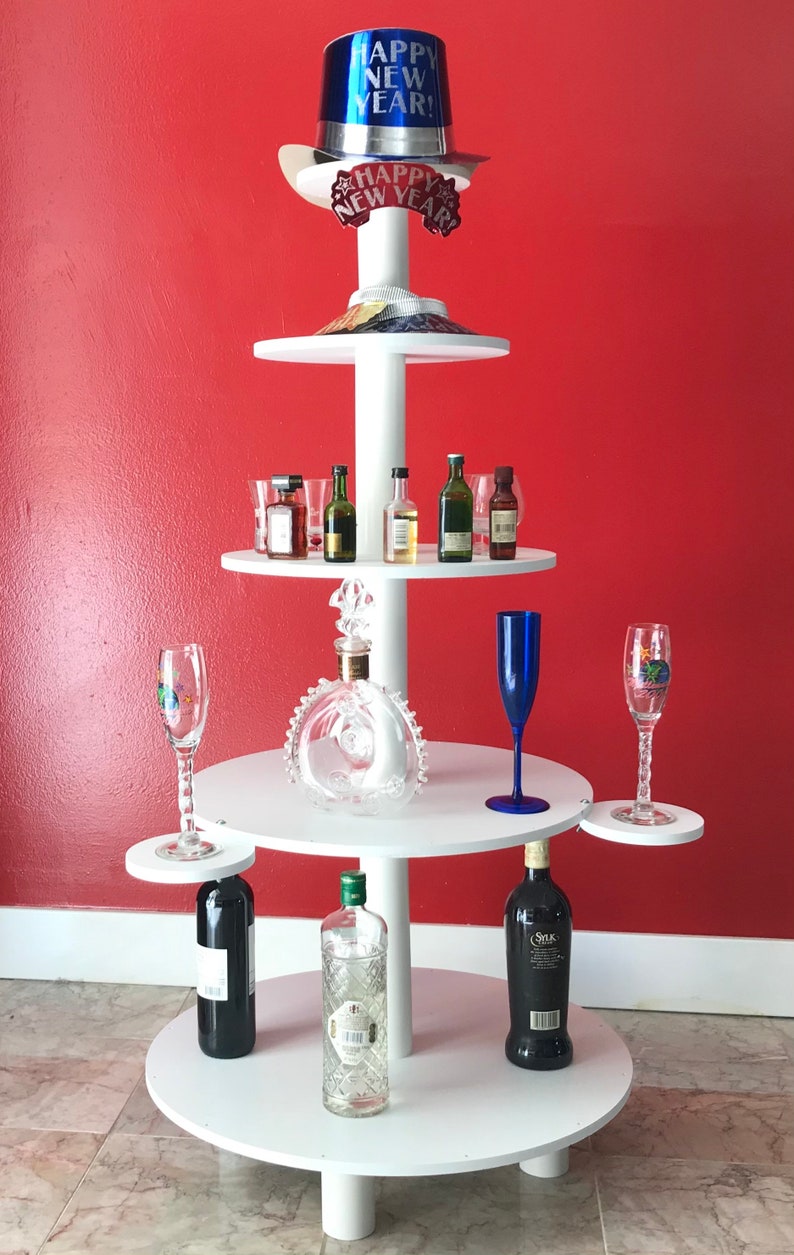 Christmas Village Display Tree With Shelves Can Be Used for - Etsy