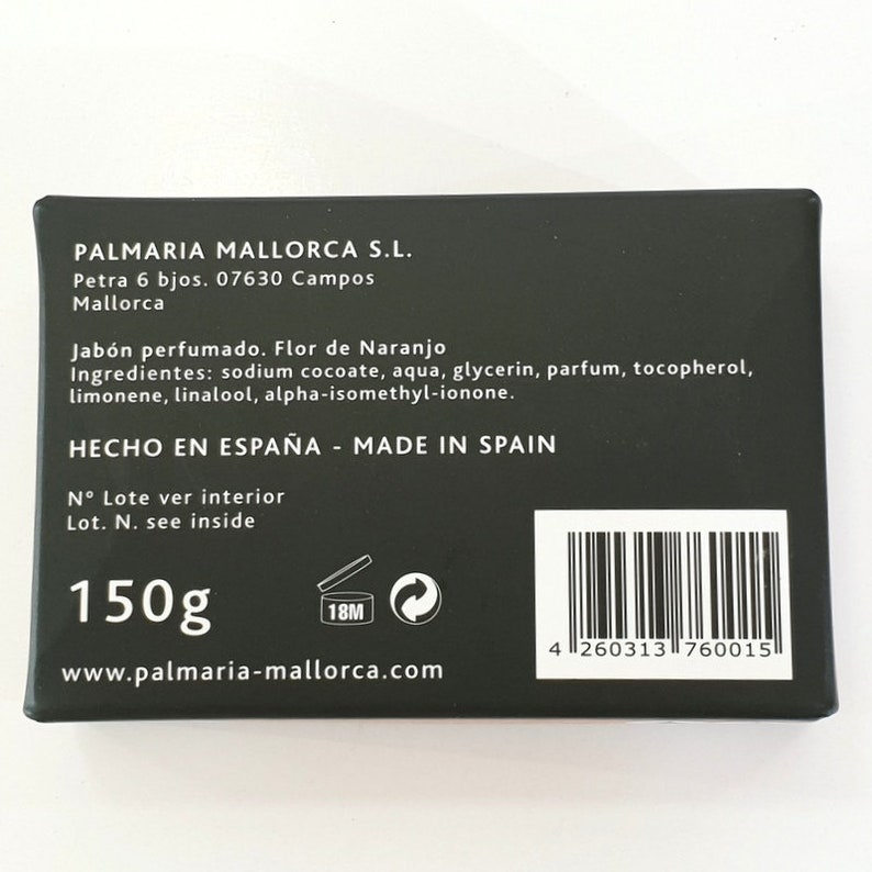6.63 /per 100 G Mallorca Scented Soap Soap Orange Blossum 2 X 150 G ...
