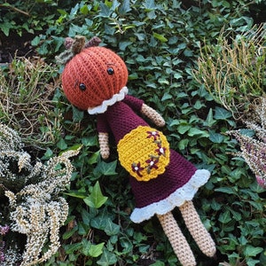 PATTERN ONLY Pumpkie Pumpkin Doll Crochet Amigurumi Pattern - Etsy