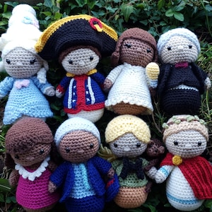 PATTERN ONLY Iconic People Amigurumi Crochet Antoinette Napoleon ...