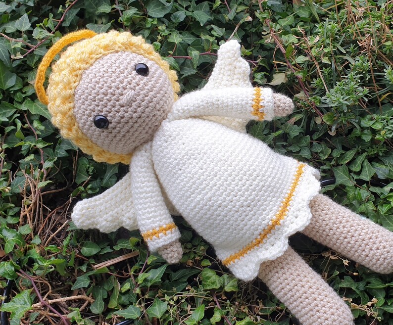 PATTERN ONLY Crochet Amigurumi Christmas Dolls Angel Elf Rudolph Santa ...