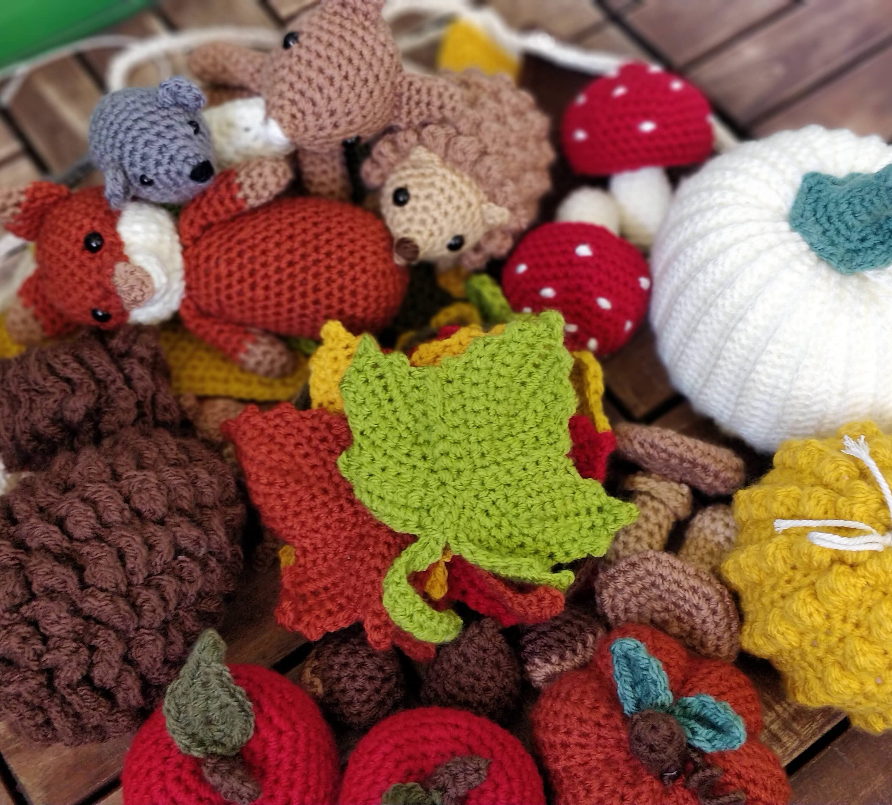 PATTERN Fall Autumn Amigurumi Crochet Pumpkin Acorn Chestnut | Etsy