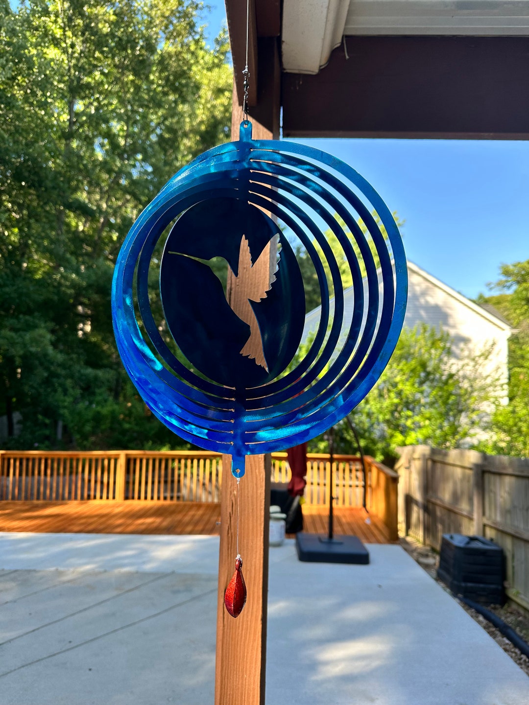 Spinner, Garden Decor DXF Files for Plasma, Hummingbird Spinner, Laser ...