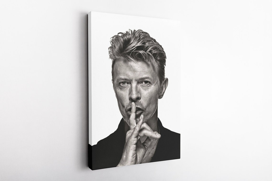 David Bowie Shush Music Canvas Poster Print Wall Art - Etsy