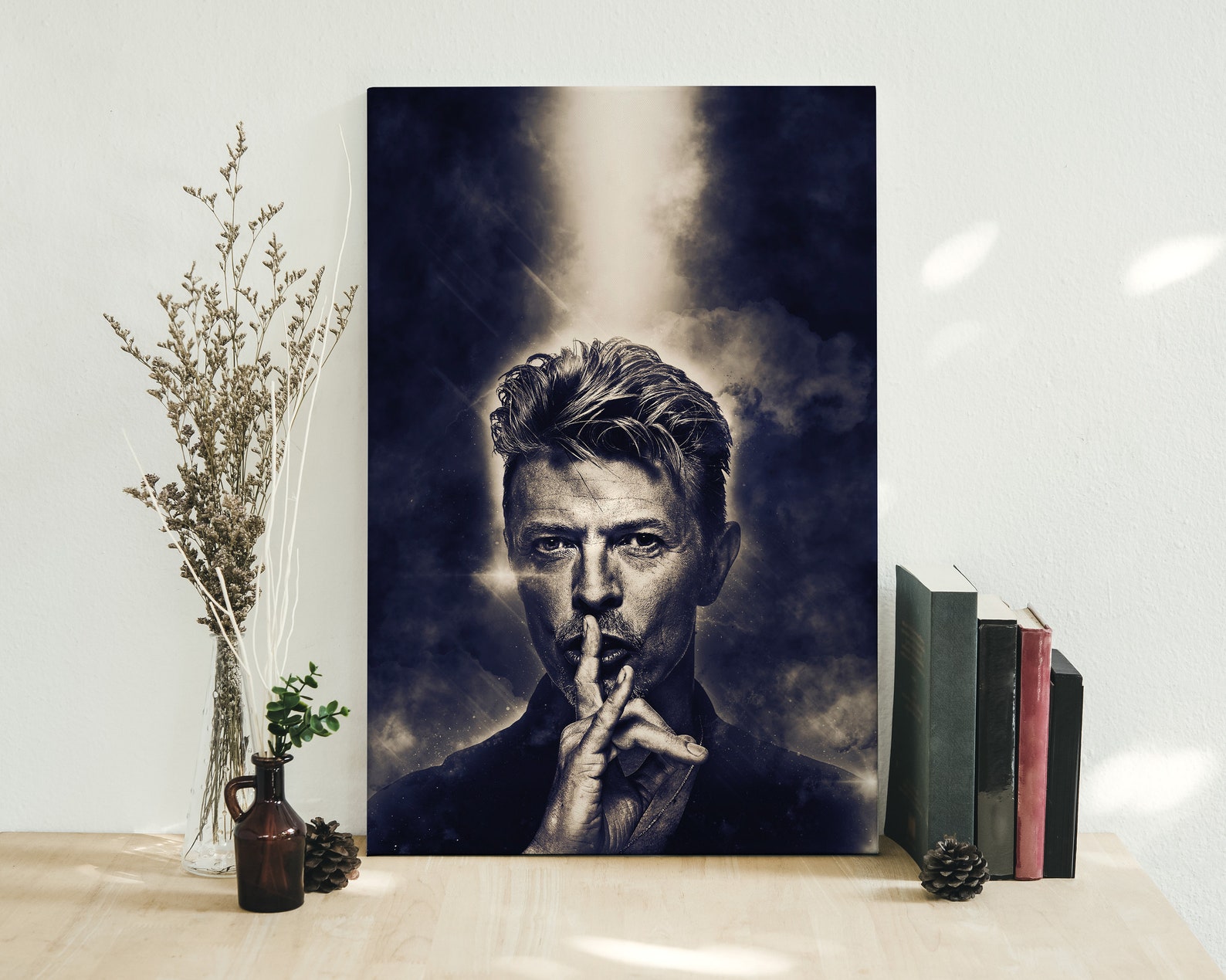 David Bowie Shush Music Canvas Poster Print Wall Art | Etsy