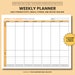 Weekly Planner Digital Download - Daily to Do List, Meal Planner, Water ...