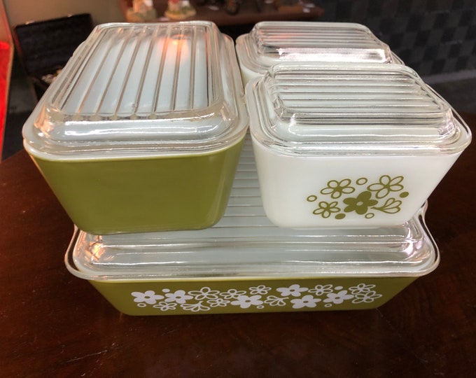 Vintage Pyrex Spring Blossom Fridgie Set - Etsy