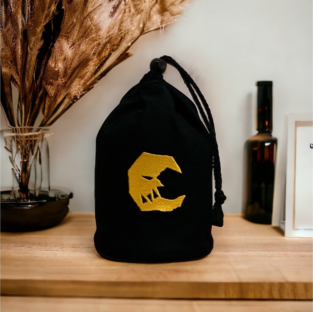 Rich Moons Army Black Standing Dice Bag - Embroidered Symbol - Etsy
