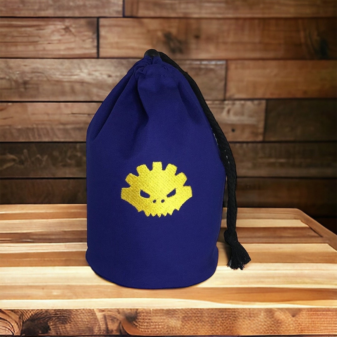 Dinos/lizardmen Army Large Standing Blue Dice Bag - Embroidered Symbol ...