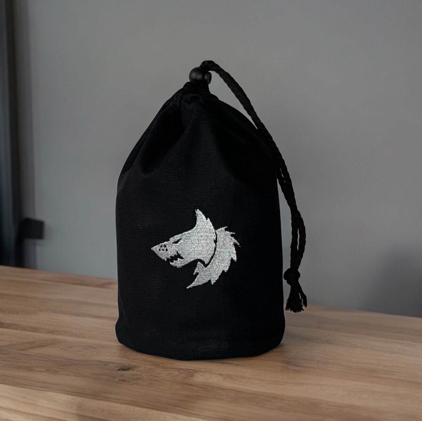 Wolf Marines Army Large Standing Black Dice Bag - Embroidered Symbol - Etsy