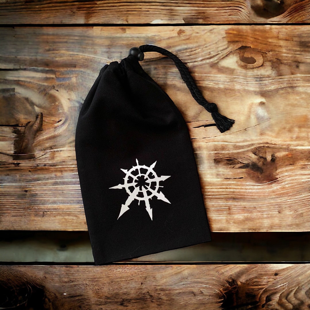 Chaos Star Black Dice Bag - HTV Symbol - Etsy