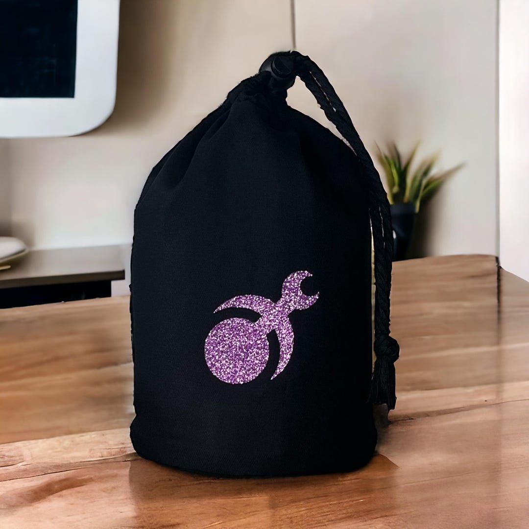 Pleasure God Army Large Standing Black Dice Bag - HTV Symbol - Etsy