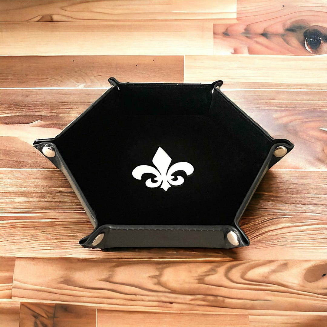 Sisters (SOB) Army Black Folding Hexagon Dice Tray - PU Leather and ...