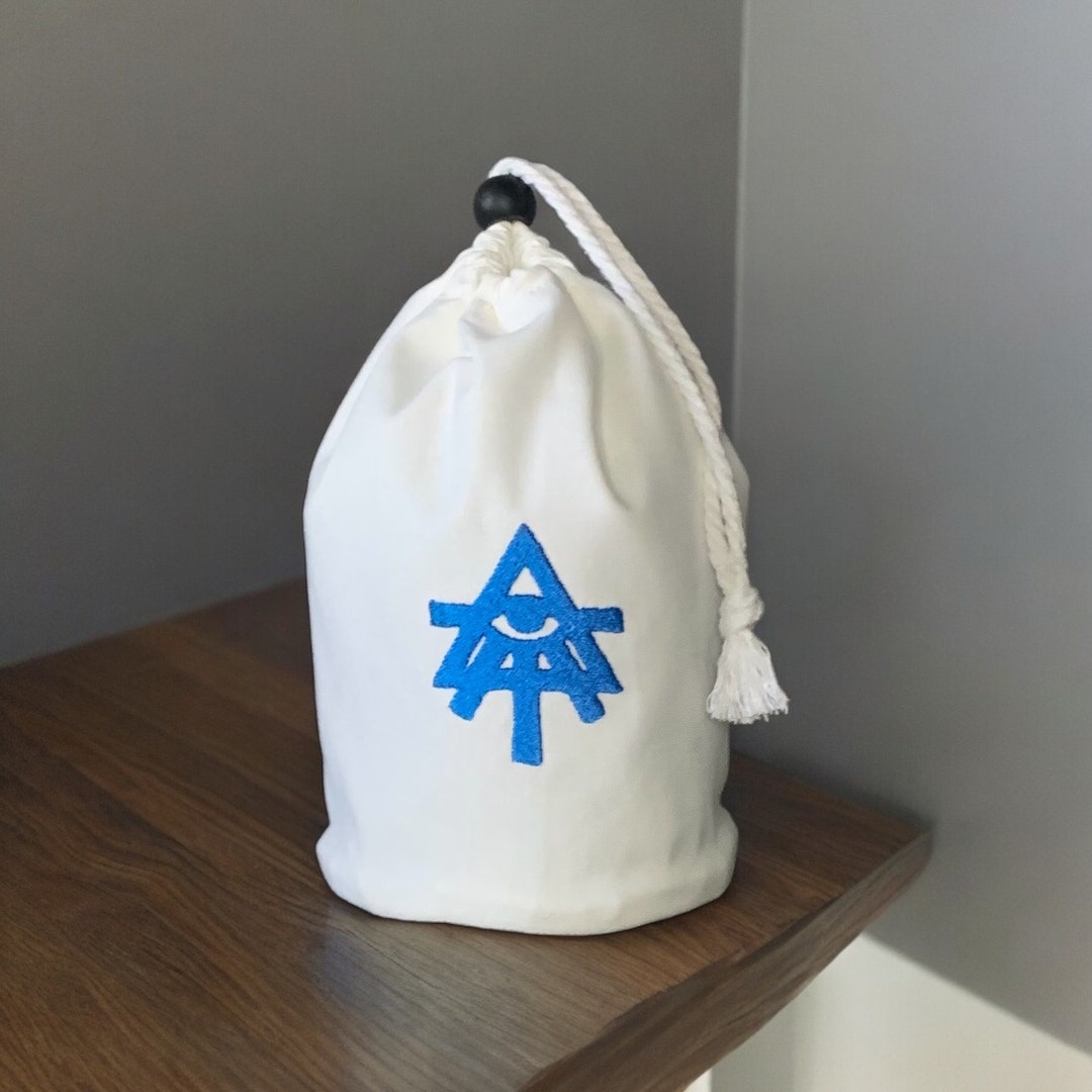 Space Elves Path Army Large Standing White Dice Bag - Embroidered ...