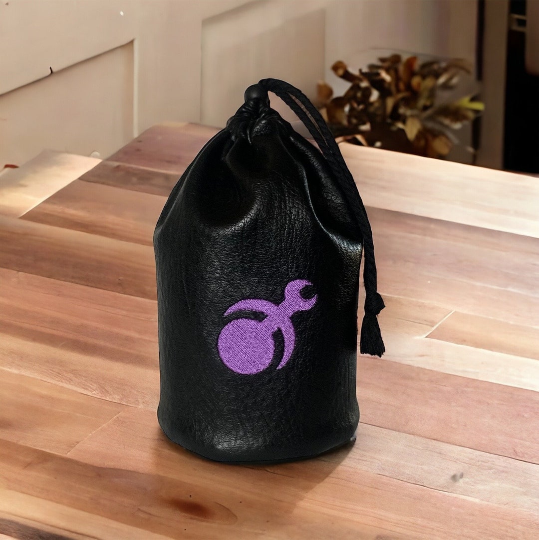 Deluxe Faux Leather Pleasure God Army Large Standing Black Dice Bag ...