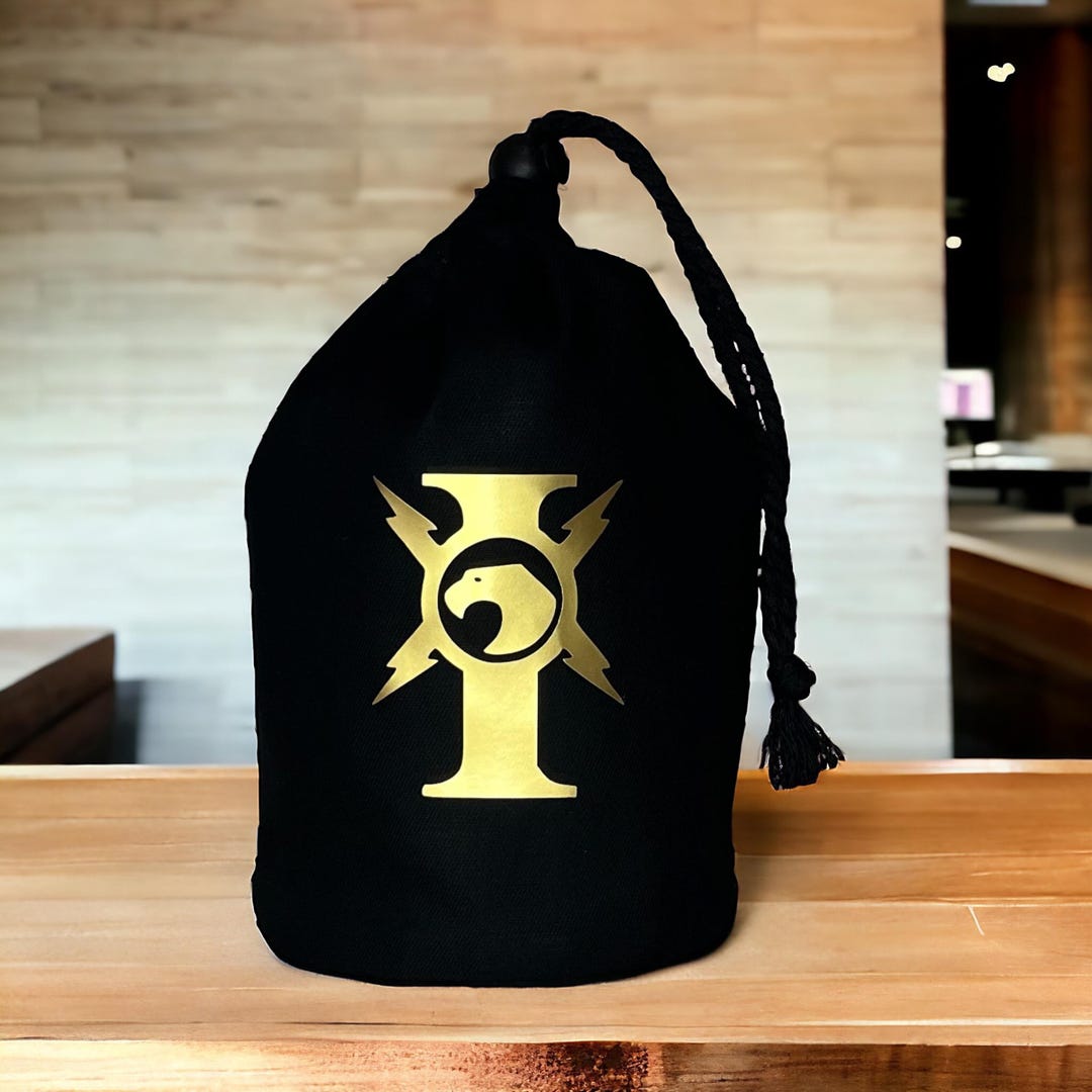 Golden Eagle Army Large Standing Black Dice Bag - HTV Symbol - Etsy