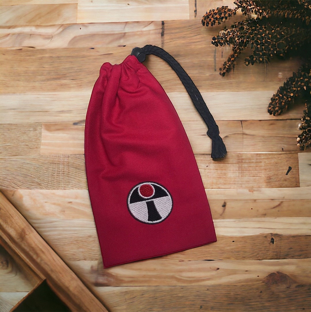 F.E Army Red Dice Bag Embroidered Symbol - Etsy
