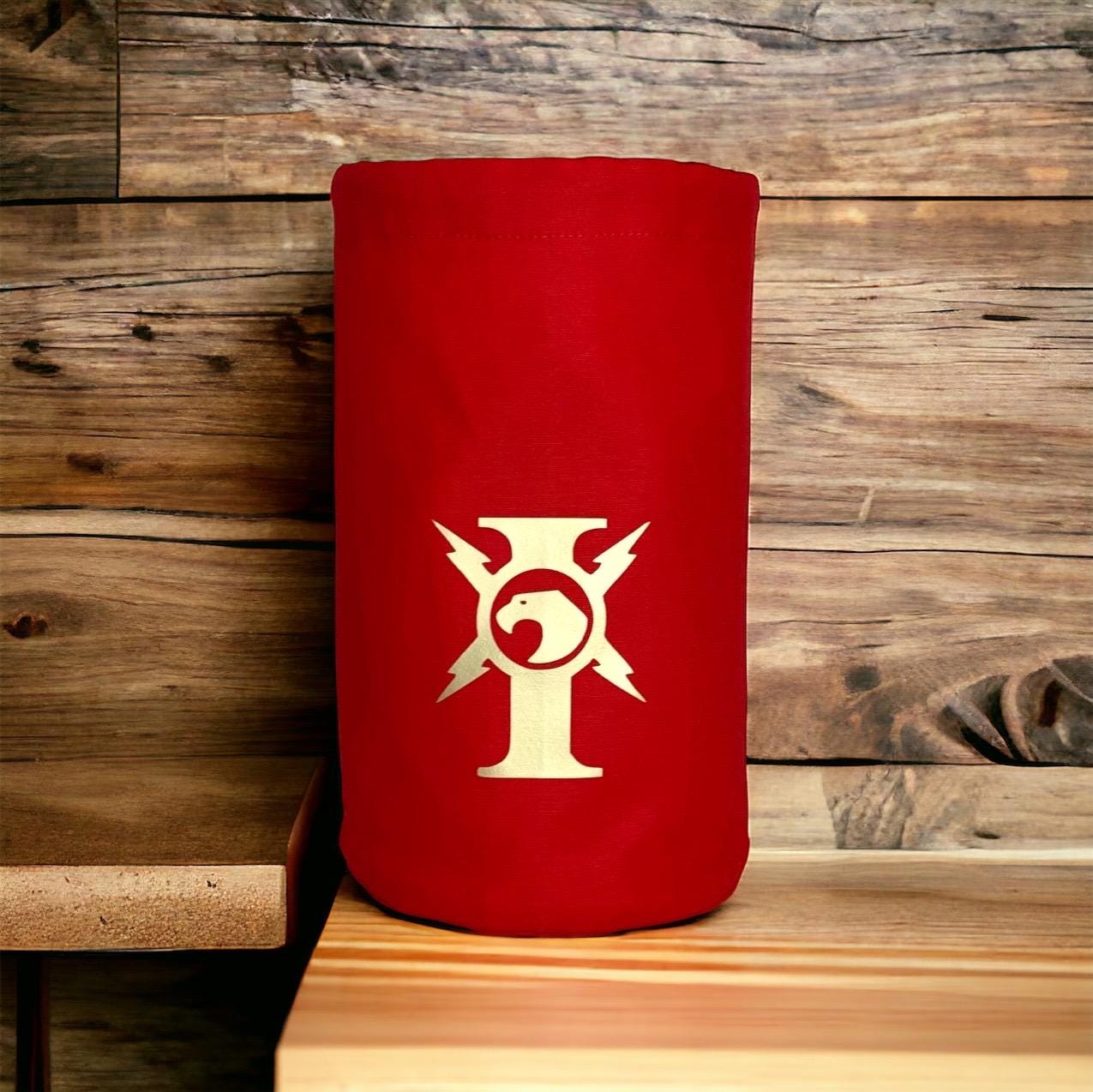 Golden Eagle Army Large Standing Red Dice Bag & Folding Hexagon Dice ...