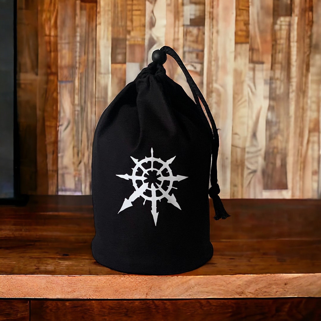 Chaos Star Army Large Standing Black Dice Bag - HTV Symbol - Etsy