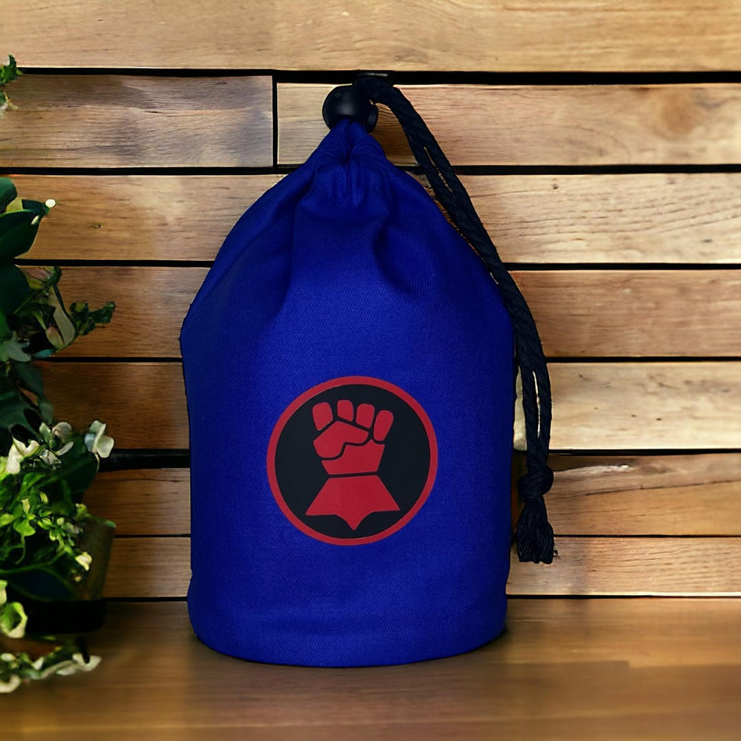 Red Fists Army Large Standing Blue Dice Bag - HTV Symbol - Etsy