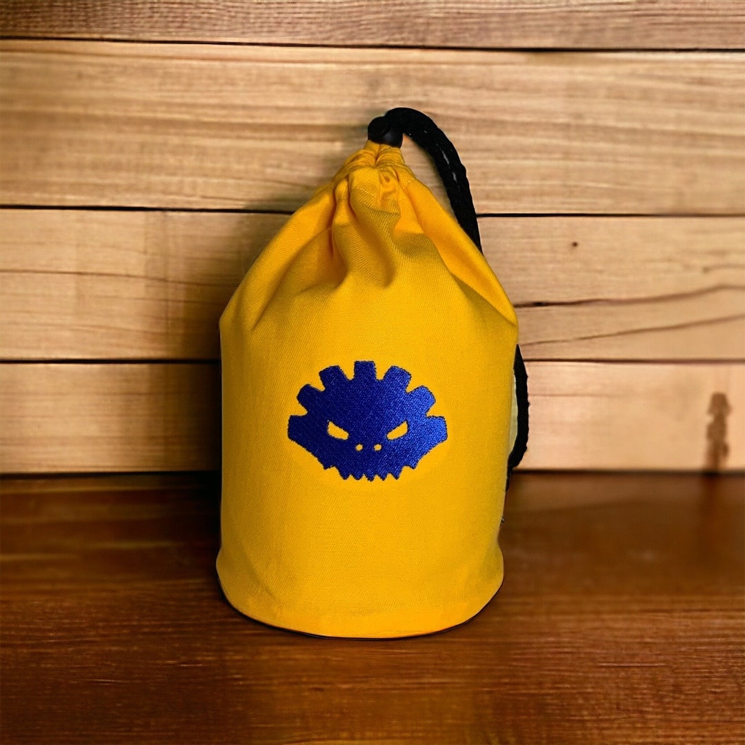 Dinos/lizardmen Army Large Standing Yellow Dice Bag Embroidered Symbol ...
