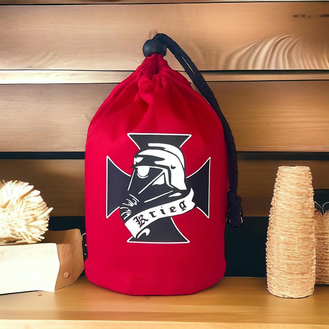 Death K.O.K. Army Red Large Standing Dice Bag - HTV Symbol - Etsy