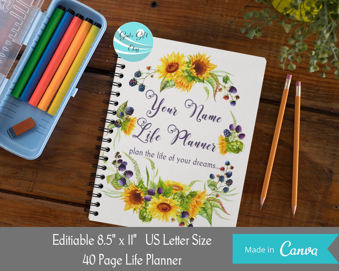 Editable ULTIMATE LIFE PLANNER, Printable Planner Pages to Help You ...